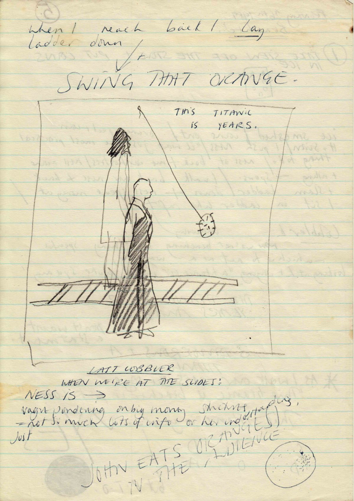 Hester Reeve and Vanessa Jones, ‘Beached’, 1988. Notes/drawings (Page 4 ...